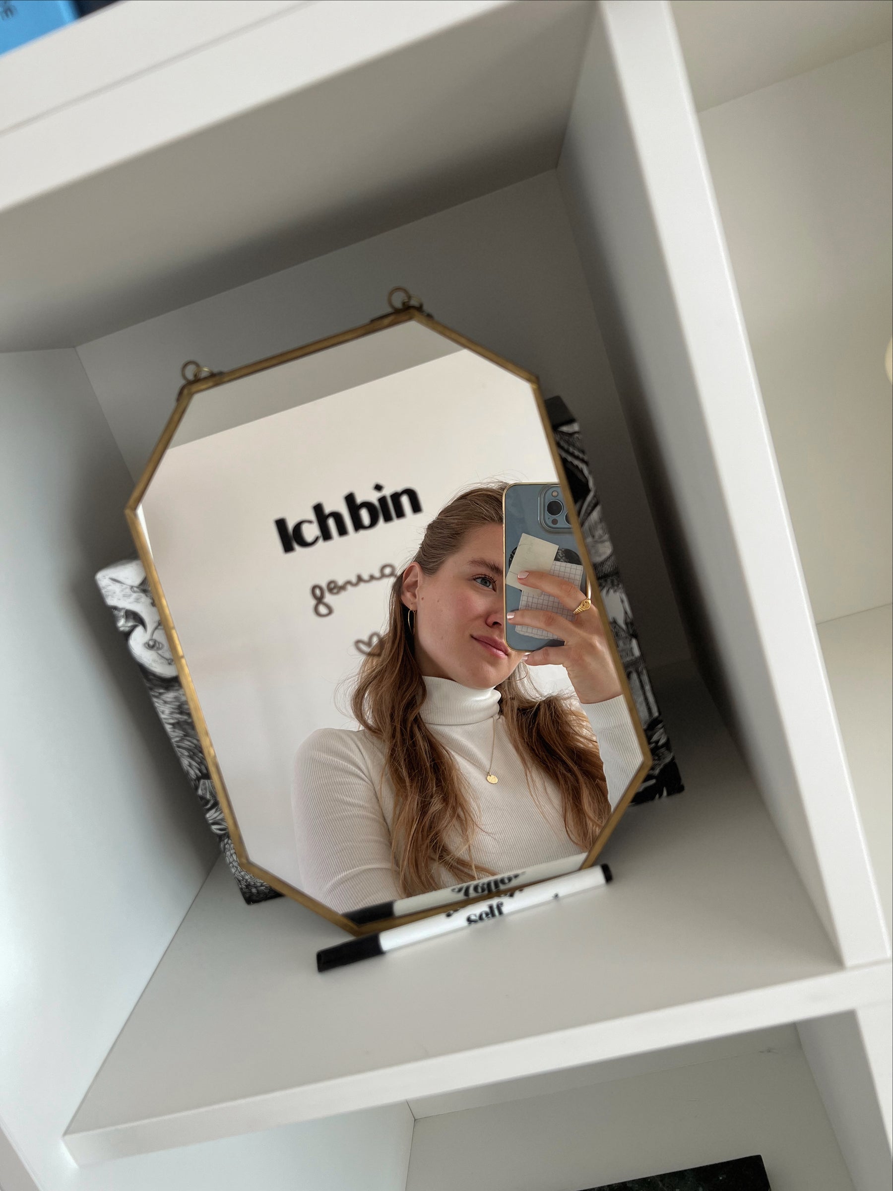 ICH BIN Affirmationssticker für den Spiegel | atelier self